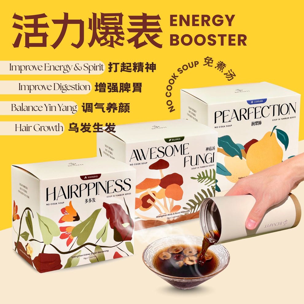 DIY 3-Box Herbal Soup Malaysia | Benafit No-Cook Soup Set